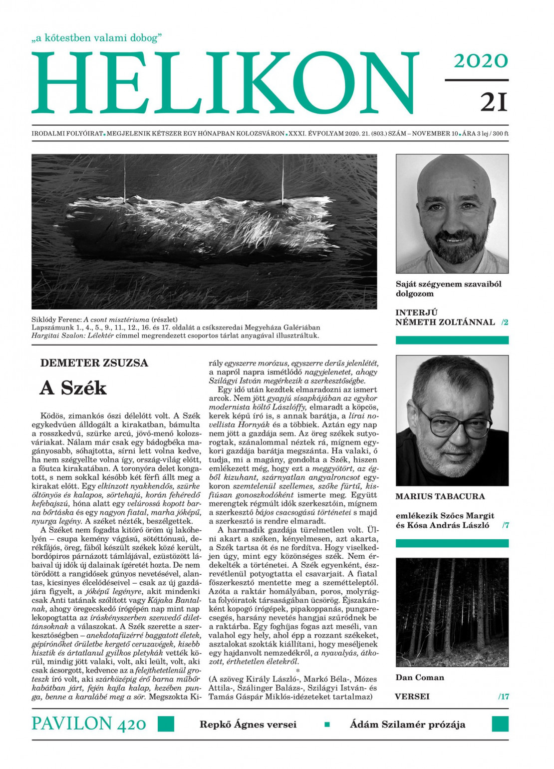 Ismét kapható Nagybányán a HELIKON irodalmi folyóirat